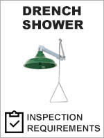What are the Drench Shower & Safety Shower Inspection Requirements