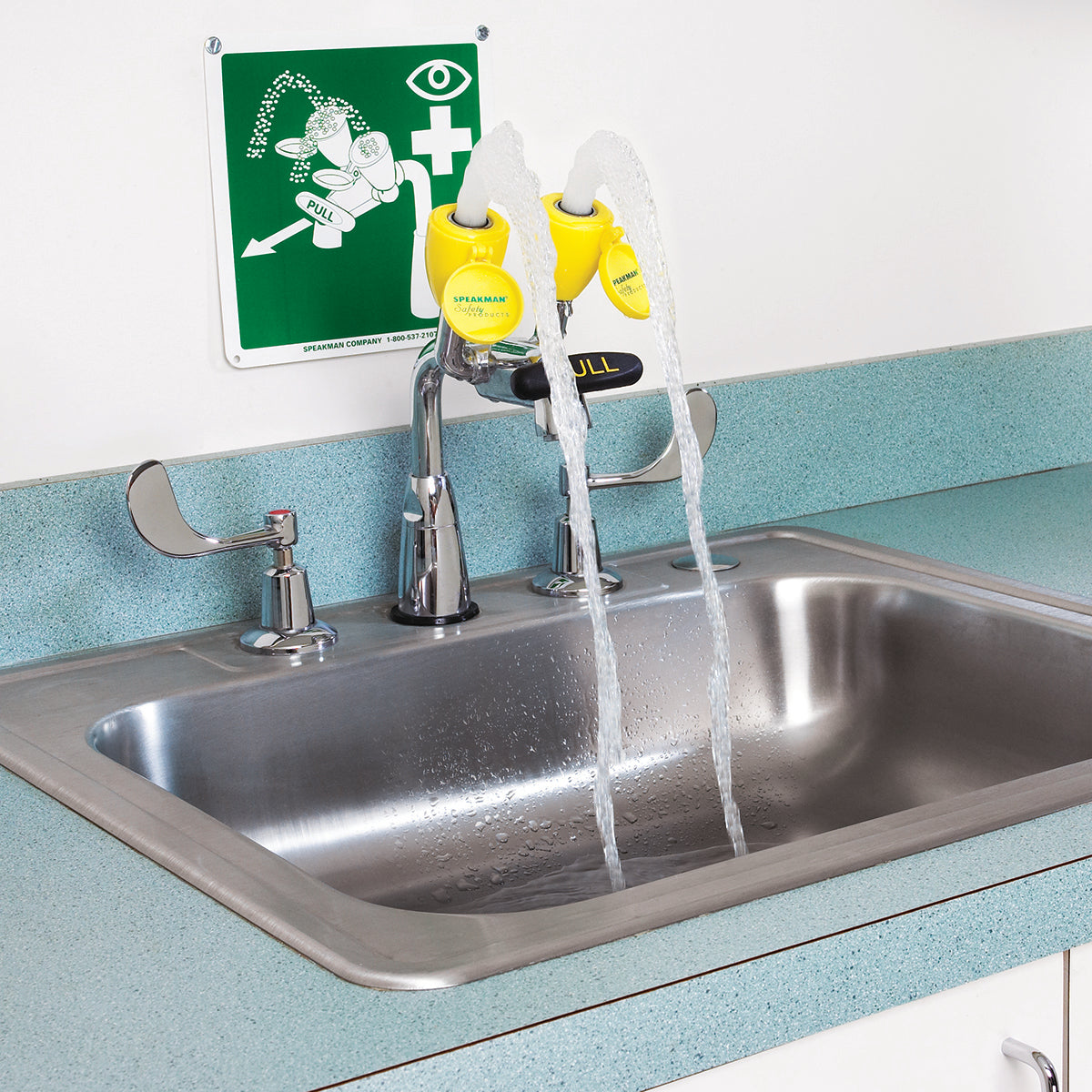 Speakman SEF-1800-CA Eyesaver Lead Free Eyewash Faucet | EyewashDirect.com