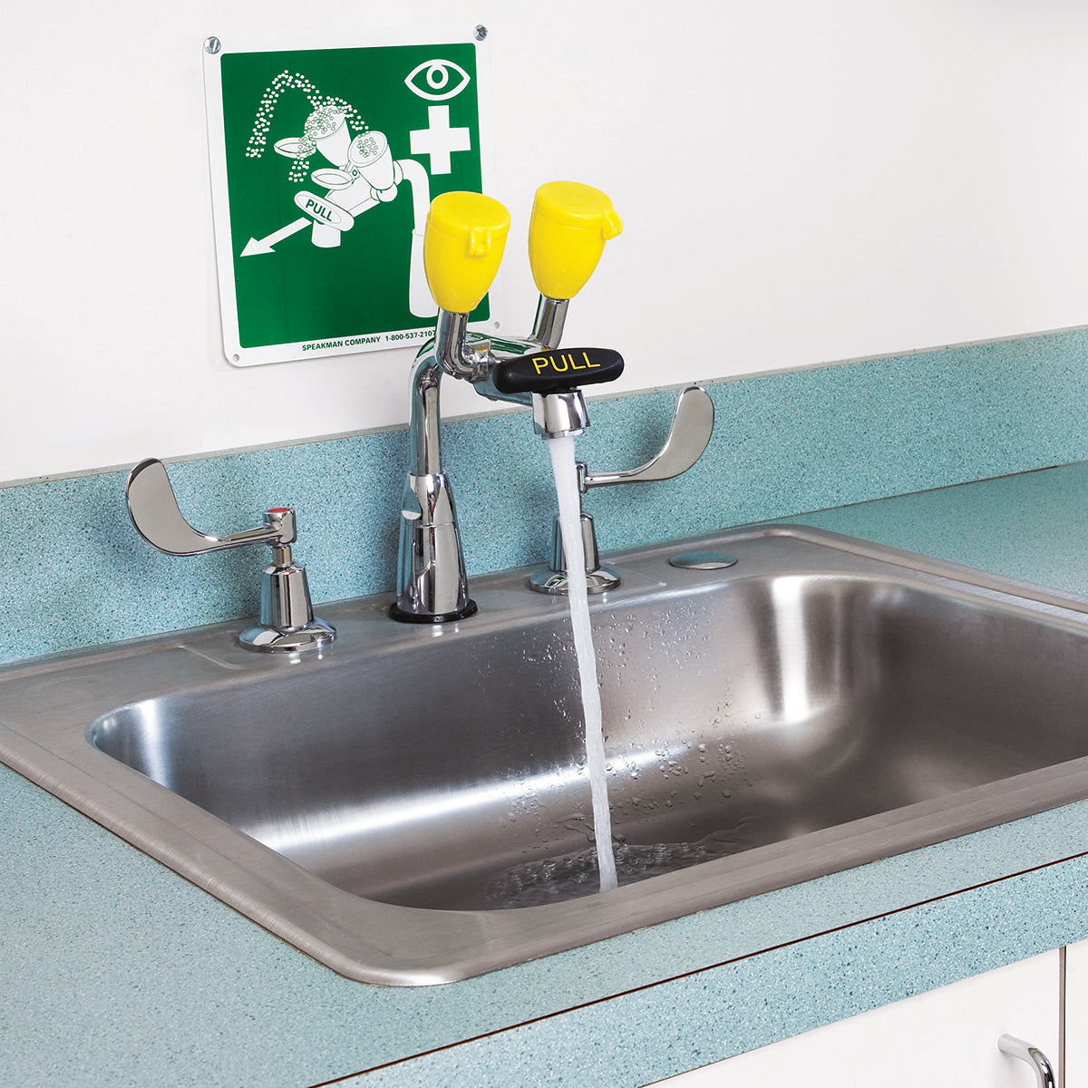 Speakman SEF-1800-CA Eyesaver Lead Free Eyewash Faucet | EyewashDirect.com