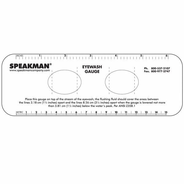 Speakman SE-952 Plastic eyewash gauge | Eyewashdirect.com
