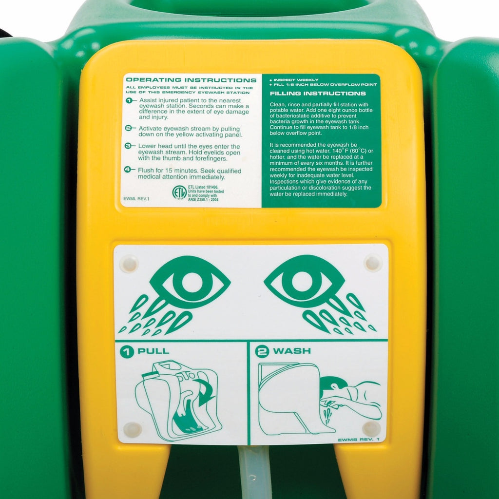 Guardian G1540 AquaGuard 16 Gallon Gravity-Flow Portable Eyewash Unit ...