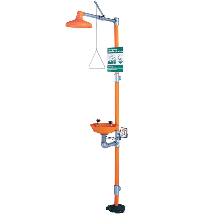 Guardian G1902P Safety Shower Eyewash Station Combo Unit, Plastic Bowl ...