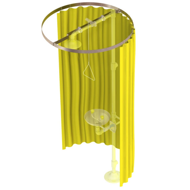 Acorn S0000-MC1 Drench Shower Modesty Curtain (For Horizontal Arms ...