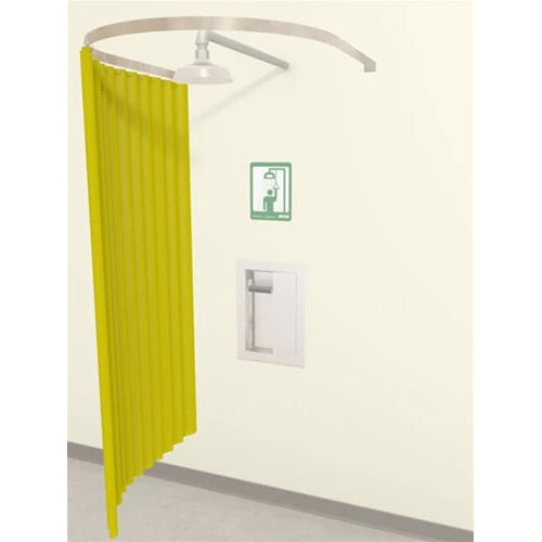 Acorn S0000-MC3 Drench Shower Modesty Curtain (For Wall Installation ...
