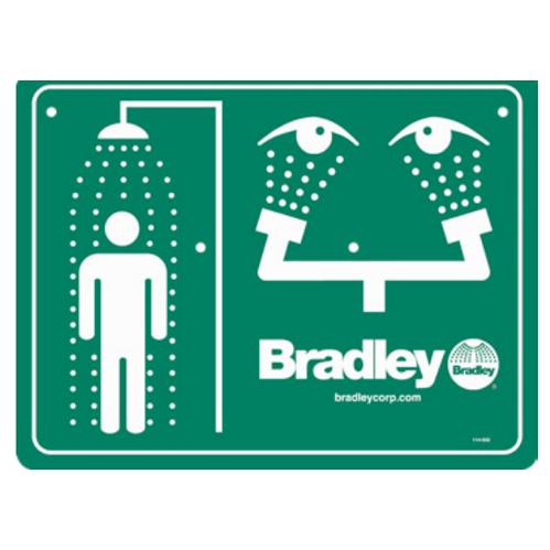 Bradley 114-052E SIGN- SAFETY | EyewashDirect.com
